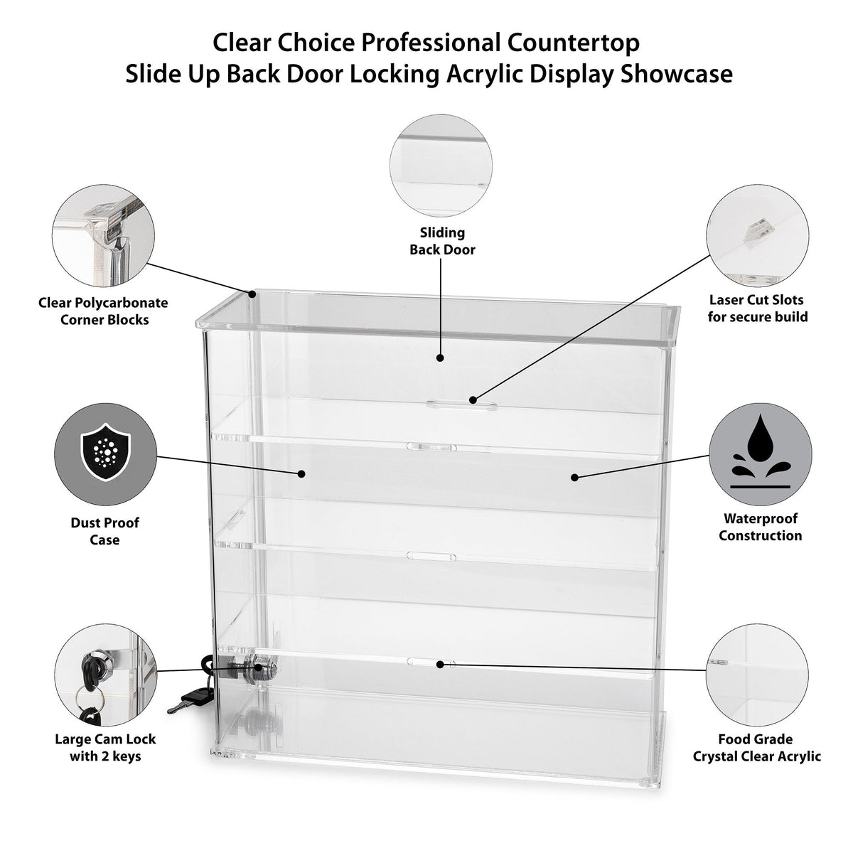 clear choice professional countertop slide . | Clear Choice stands